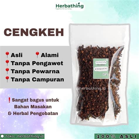 Jual Cengkeh Kering 100 Gr Cloves 100 Kualitas Premium Super Asli