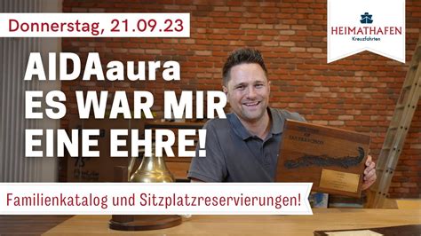 Alex Cruise Alert News Der Woche 21 09 23 AIDAaura Es War Mir