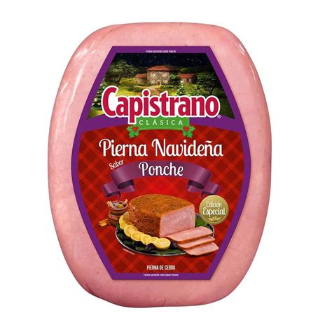 Jamón de pierna Capistrano Clásica navideña sabor ponche por kilo Walmart