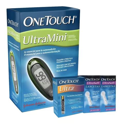 Glucómetro Onetouch Ultra Mini Con 60 Tiras Y 60 Lancetas Envío gratis
