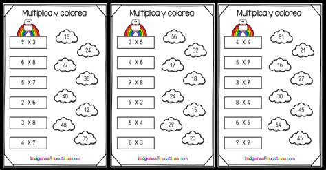 DIVERTIDAS FICHAS PARA REPASAR LAS TABLAS DE MULTIPLICAR Imagenes
