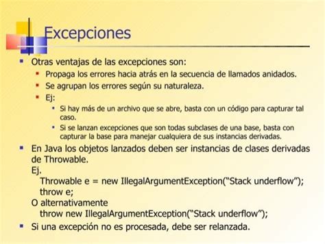 manejo de excepciones en java