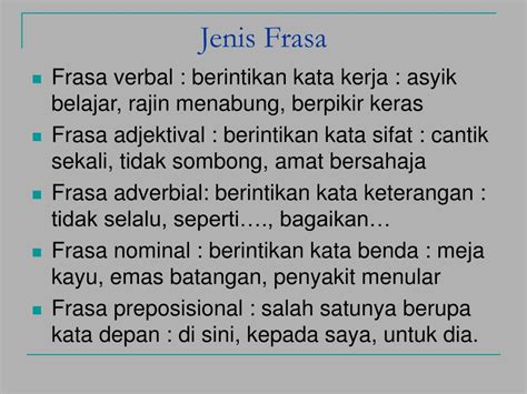 Contoh Jenis Frasa Kerkose Riset