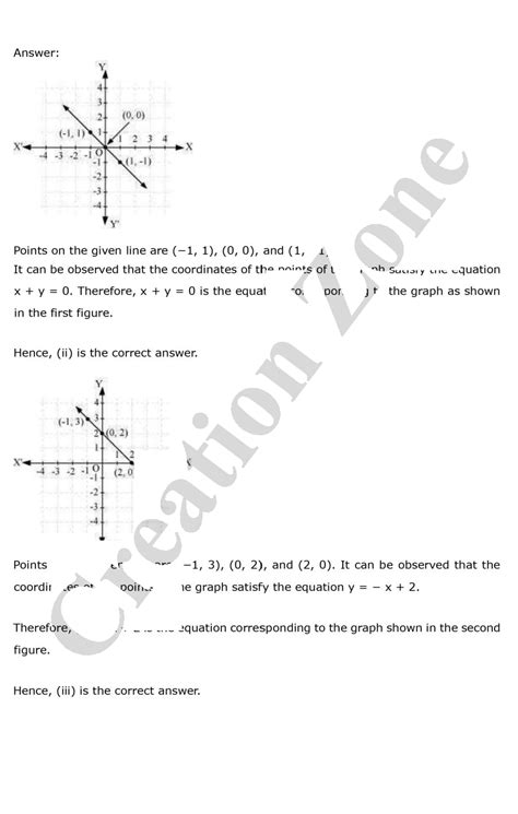 class 9 chapter 4 linear equations in two variables