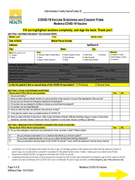 Covid 19 Consent Form 2023 Fill Out Sign Online DocHub