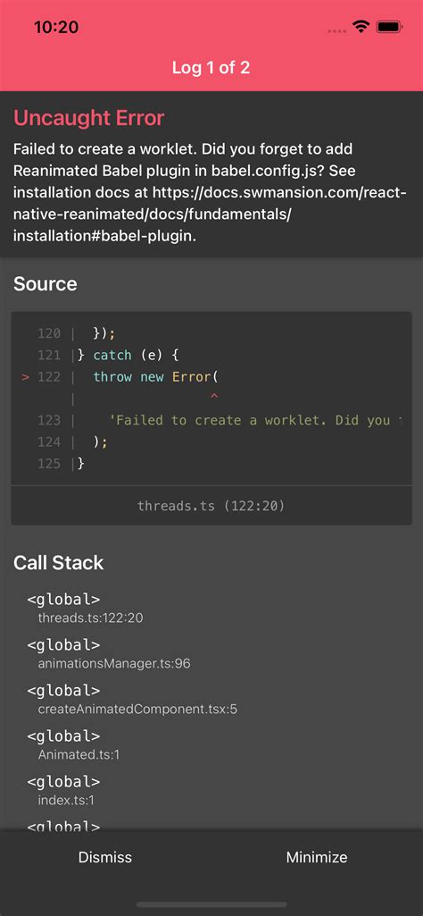 V3 Failed To Create A Worklet Issue 4138 Software Mansion React