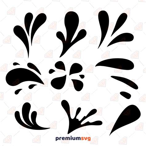 Svg Abstract Water Splash Fountain Free Svg Image Svg Silh Off
