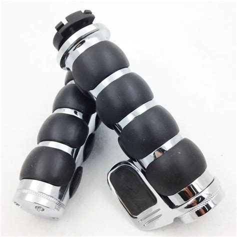 Manopole Moto For Suzuki Kawasaki Yamaha Harley Chopper 1 Inch Chrome