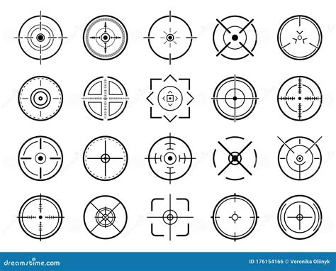 Sniper Aim Pointer Target Navigation Sniper Weapon Mark Cursor