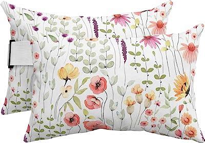 Amazon Pyonic Outdoor Pillows Cover Pack Of 2 Floral Waterproof