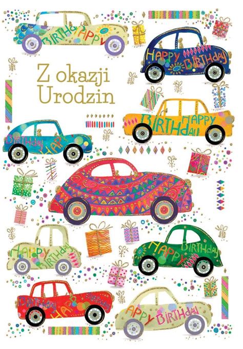 Kartka okolicznościowa Urodziny Trend