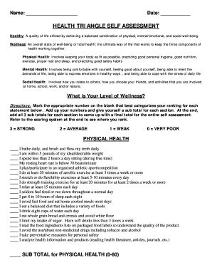 Health Triangle Worksheet Worksheets Library