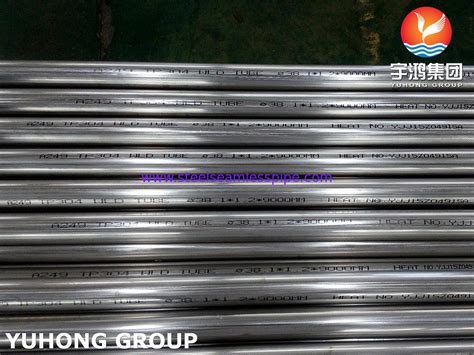 ASTM A249 A249M TP304 STAINLESS STEEL HEAT EXCHANGER BRIGHT ANNEALED