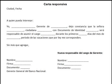 Formatos De Cartas Responsivas Para Autos Carta Creativa
