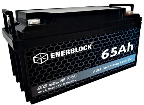 AKUMULATOR AGM 12V 65AH ENERBLOCK DEEP CYCLE Akumulatorek Pl
