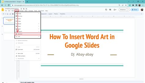 How To Insert Word Art In Google Slides In Easy Steps