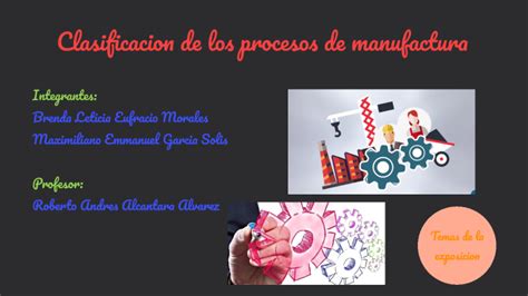 Clasificación de los procesos de manufactura by Maximiliano Emmanuel