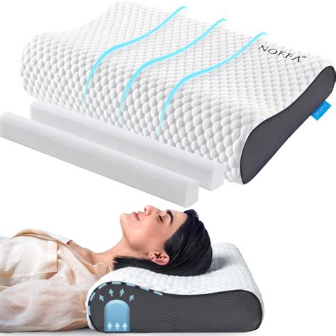 Oreiller cervical doux en mousse à mémoire de forme pour soulager les