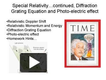 Ppt Special Relativity Powerpoint Presentation Free To View Id