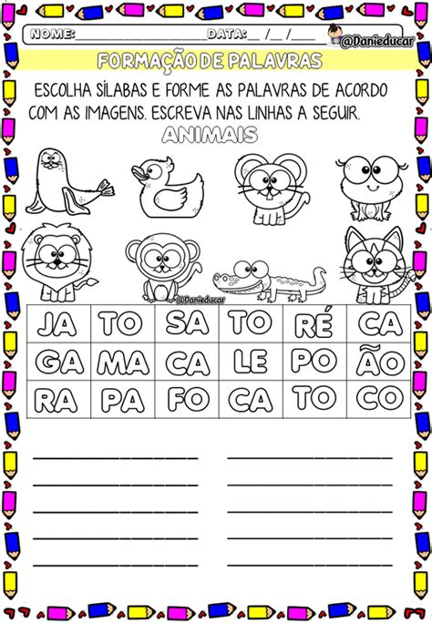 Atividades de alfabetização e letramento