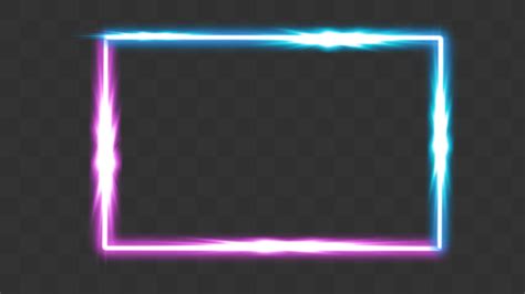 Neon Rectangle Border Hd Transparent Neon Border Webcam Light Effect