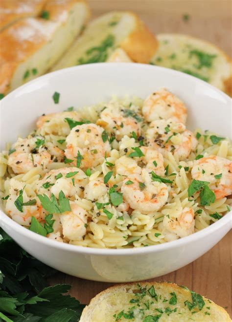 Lemon Pepper Shrimp Scampi With Orzo Damn Delicious