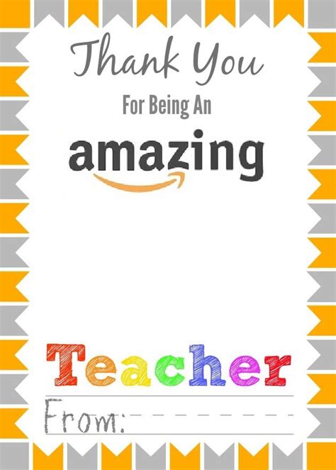 Free Printable For Teacher Appreciation