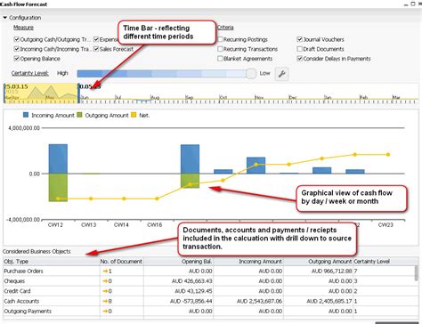 SAP Business One HANA Cash Flow Forecast