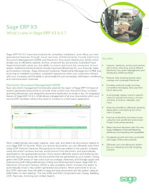 Fillable Online New Document Management Functionality In Sage ERP X3Net
