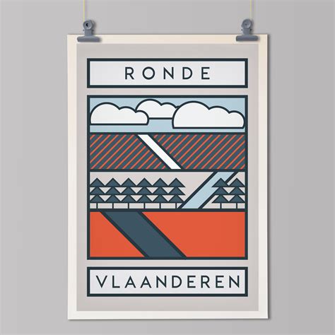 The Routes Tour Of Flanders Cycling Art Print The Handmade Cyclist