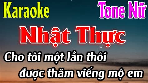Nhật Thực Karaoke Tone Nữ Karaoke Lâm Organ Beat Mới YouTube