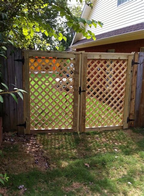 Diy Lattice Fence Gate Tammara Raymond