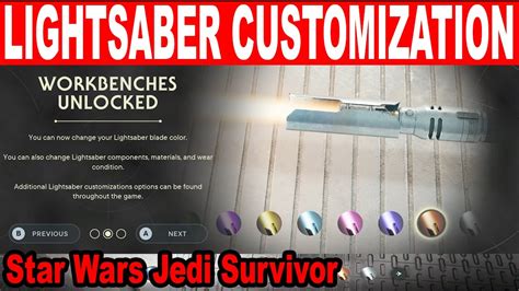 Star Wars Jedi Survivor How To Customize The Change Color Of Light