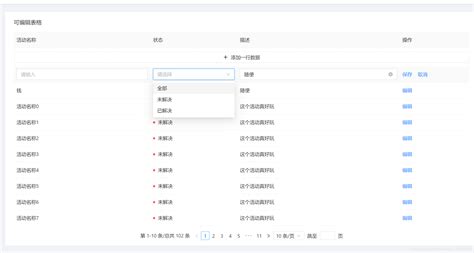 antd protable 高级表单实现行编辑表格（能直接用调用接口那种） ant editableprotable 编辑行form csdn博客