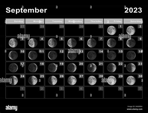 Lunar Calendar September Chloe Sigrid