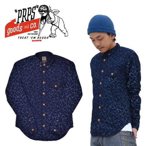 楽天市場割引クーポン配布中 PRPS GOODS CO ピーアールピーエス SHIRT カジュアルシャツ ワーク RCP