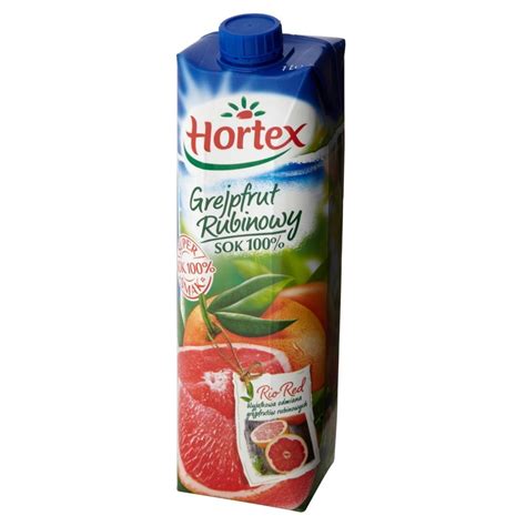 Hortex Grejpfrut Rubinowy Sok 100 1 l Zakupy online z dostawą do