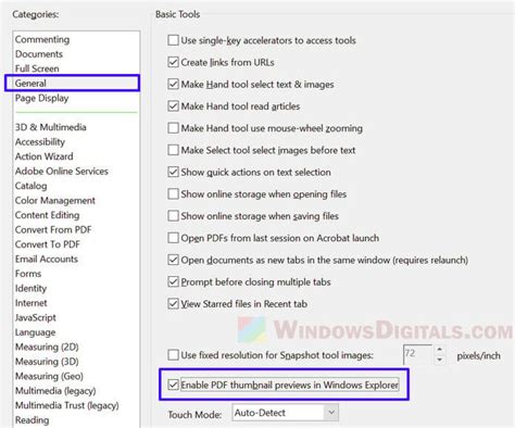 pdf thumbnail and preview not working in windows 11