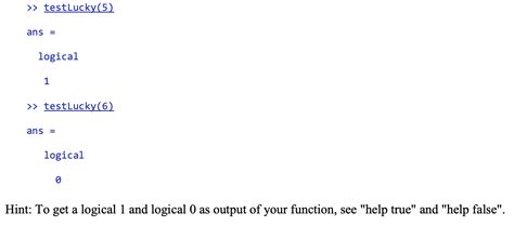 solved 2 5 points write a matlab function testlucky m