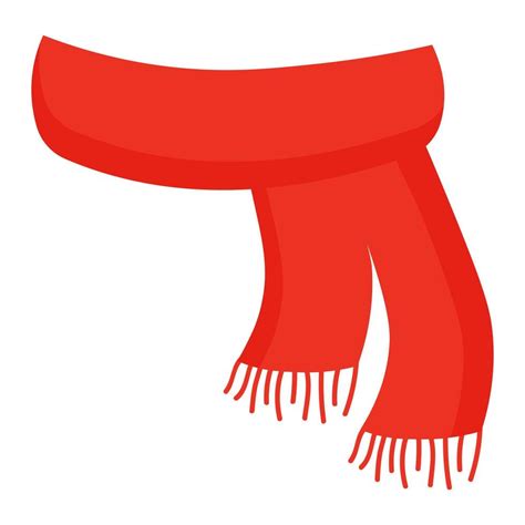Red Knitted Scarf Vector Illustration 11765530 Vector Art At Vecteezy