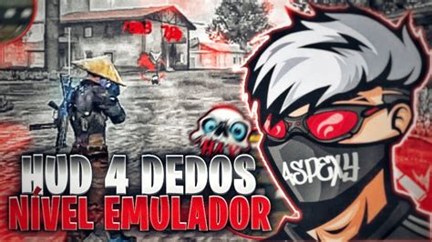 OS BRABOS TOP 3 MELHORES HUDS 4 DEDOS DO FREE FIRE PARA