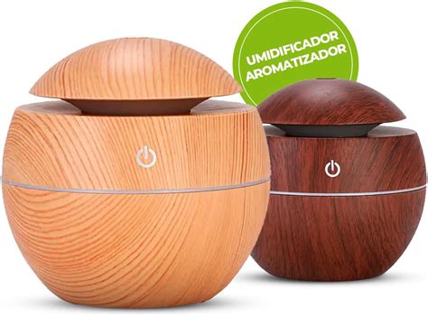 Difusor de Aromas Umidificador de Ar Ultrassônico Aromatizador de Ar