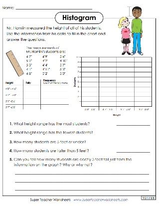 Data Frequency Tables And Histograms Oh My Argoprep Worksheets