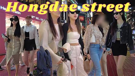 4K SEOUL nightlife 홍대 거리 산책 Hongdae street night walk seoul of korea