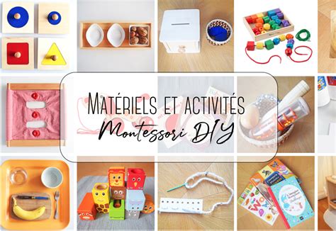 Matériel et Activités Montessori DIY Creavea