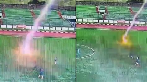 VÍDEO Jogador de futebol morre após ser atingido por raio saiba aonde