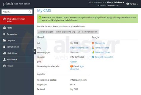 Plesk de WordPress Kurulumu Nasıl Yapılır