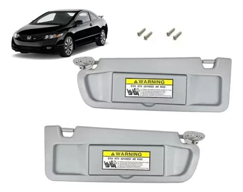 Par Visera Parasol Honda Civic 2006 2011 Piloto Copiloto