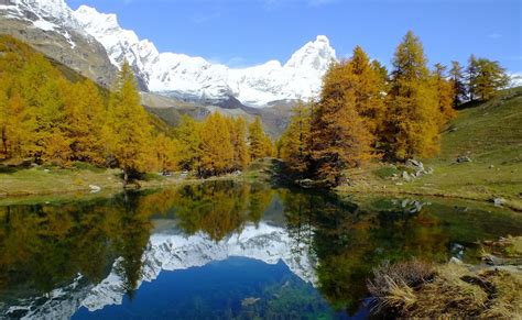 Lago Layet Il Lago Blu Vicino Cervinia