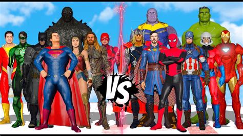 Avengers Marvel Comics Vs Justice League Dc Comics Superheroes Remake